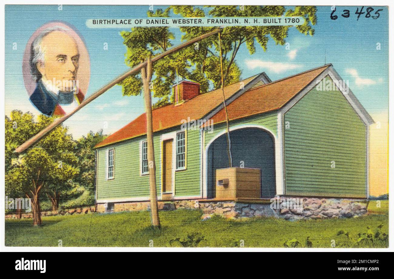 Birthplace of Daniel Webster, Franklin, N.H., built 1780 , Historic ...