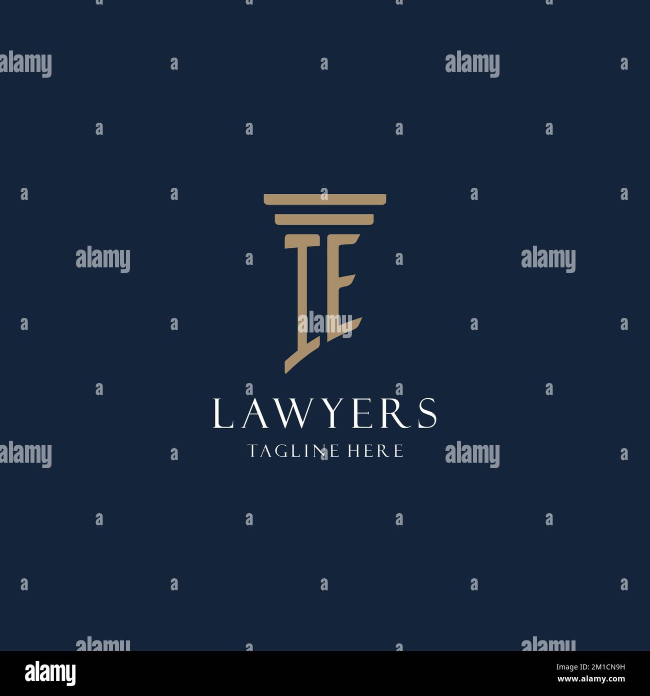 IE initial monogram logo for law office, lawyer, advocate with pillar ...