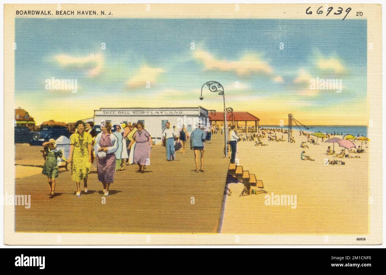Boardwalk, Beach Haven, N. J. , Boardwalks, Beaches, Tichnor Brothers Collection, postcards of ...
