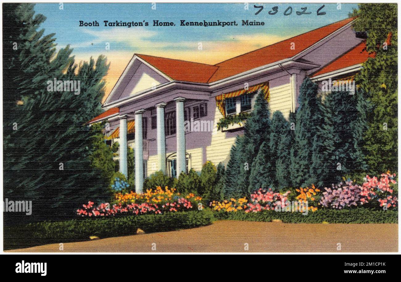 Booth Tarkington's Home, Kennebunkport, Maine , Houses, Tichnor ...