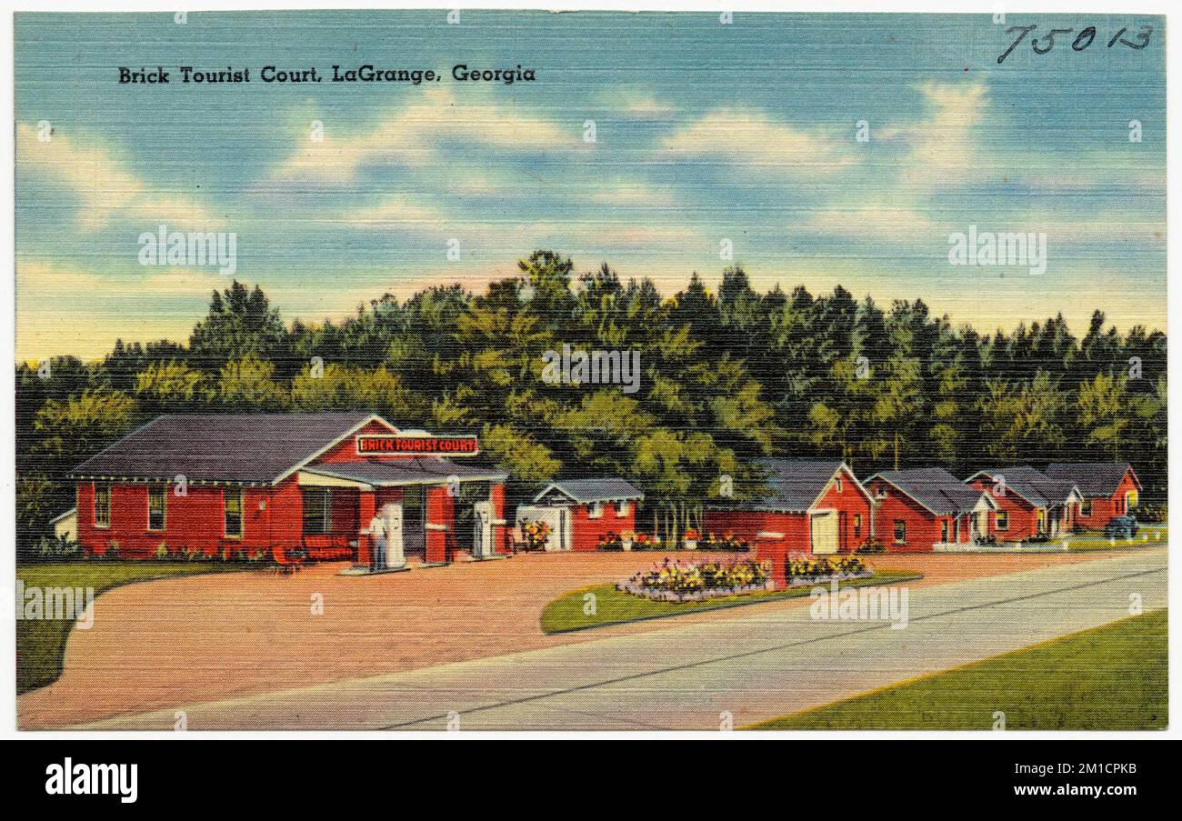 Brick Tourist Court, La Grange, Georgia , Cabins, Tichnor Brothers ...