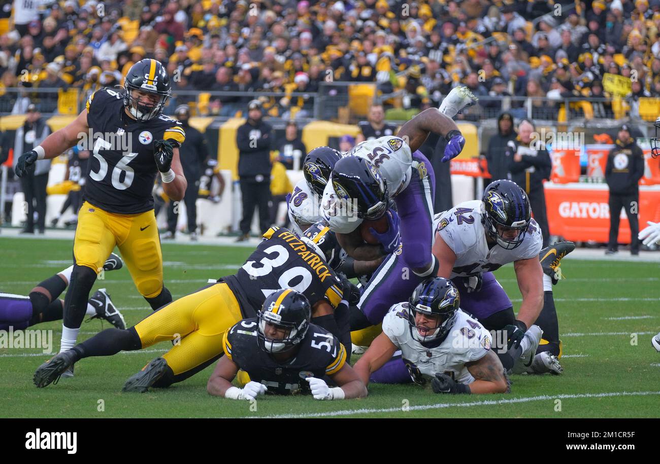DEC 11th, 2022: Gus Edwards #35 during the Steelers vs Ravens game in ...