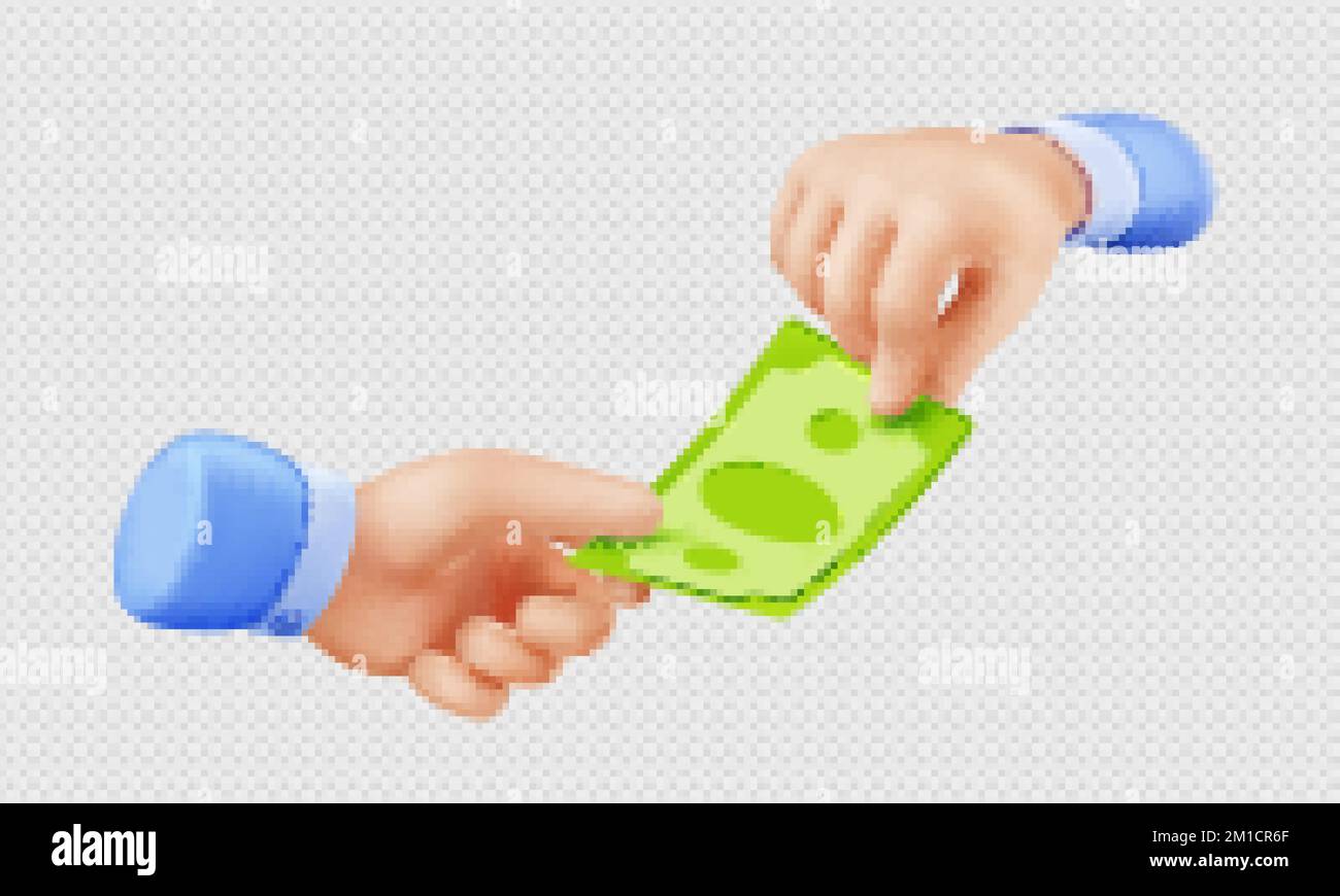 Hand Giving Money Clipart