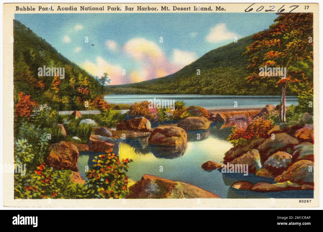 Bubble Pond, Acadia National Park, Bar Harbor, Mt. Desert Island, Maine ...