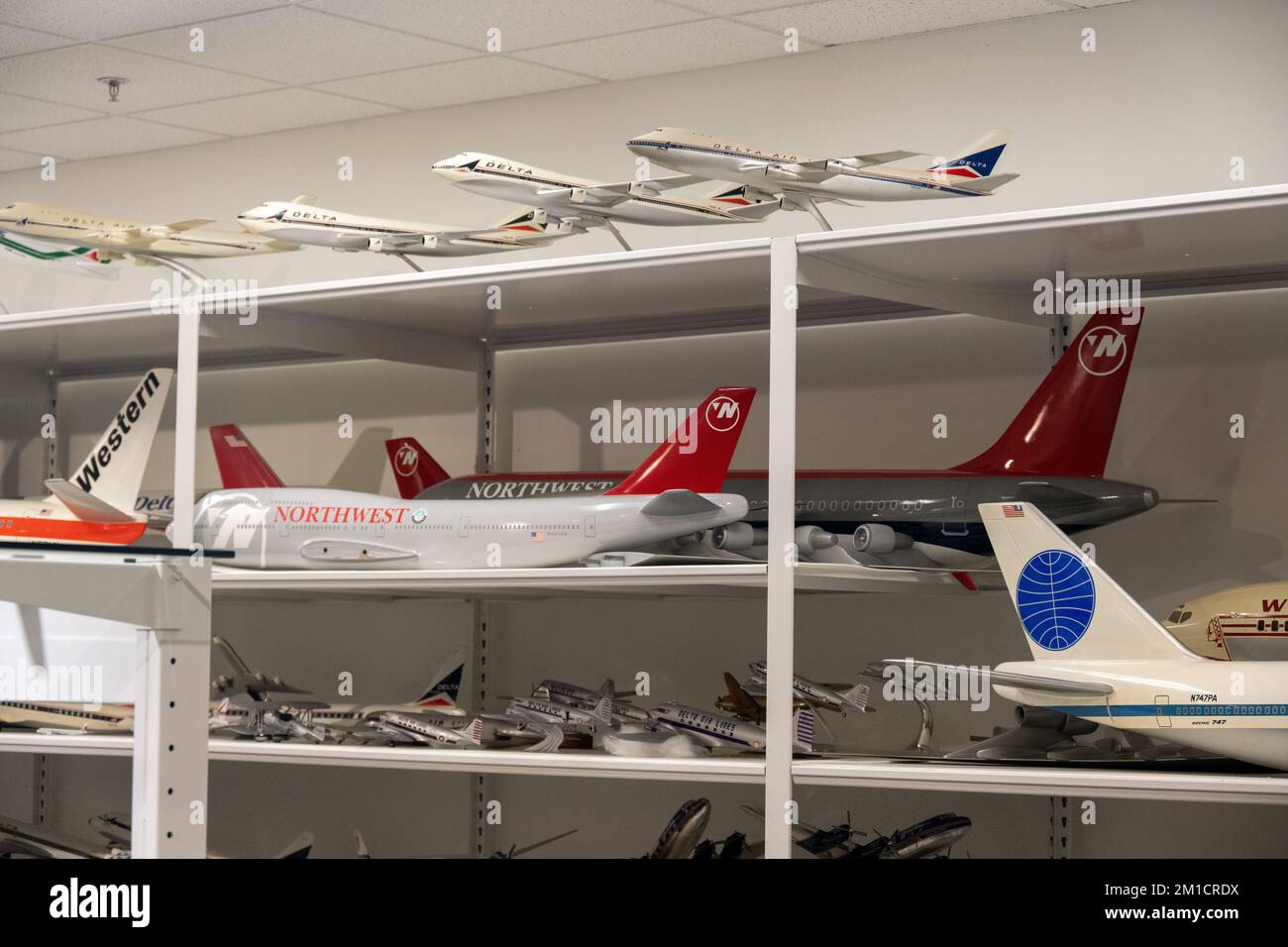Model Airplanes on display at the Delta Flight Museum Stock Photo - Alamy