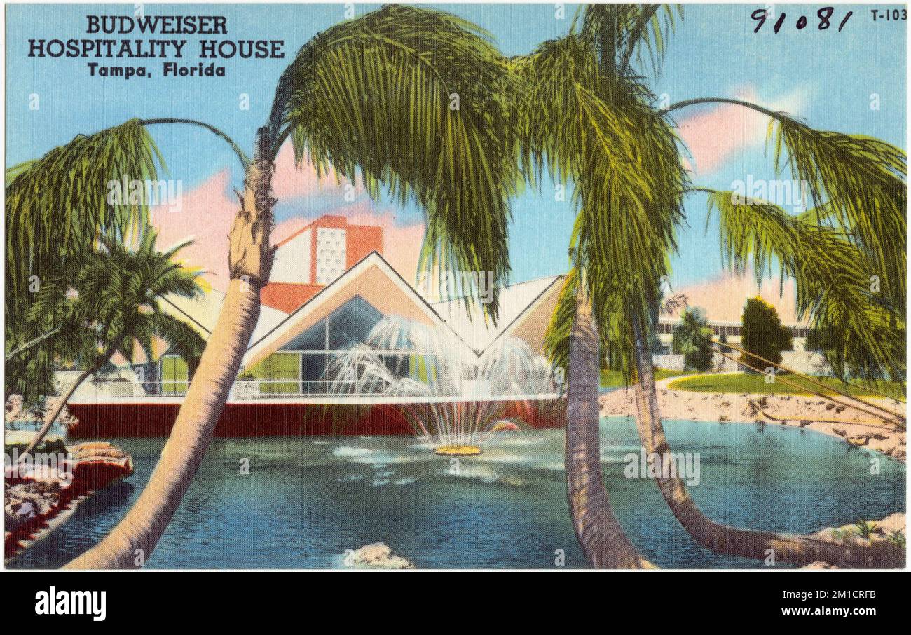Budweiser Hospitality House, Tampa, Florida , Tichnor Brothers ...