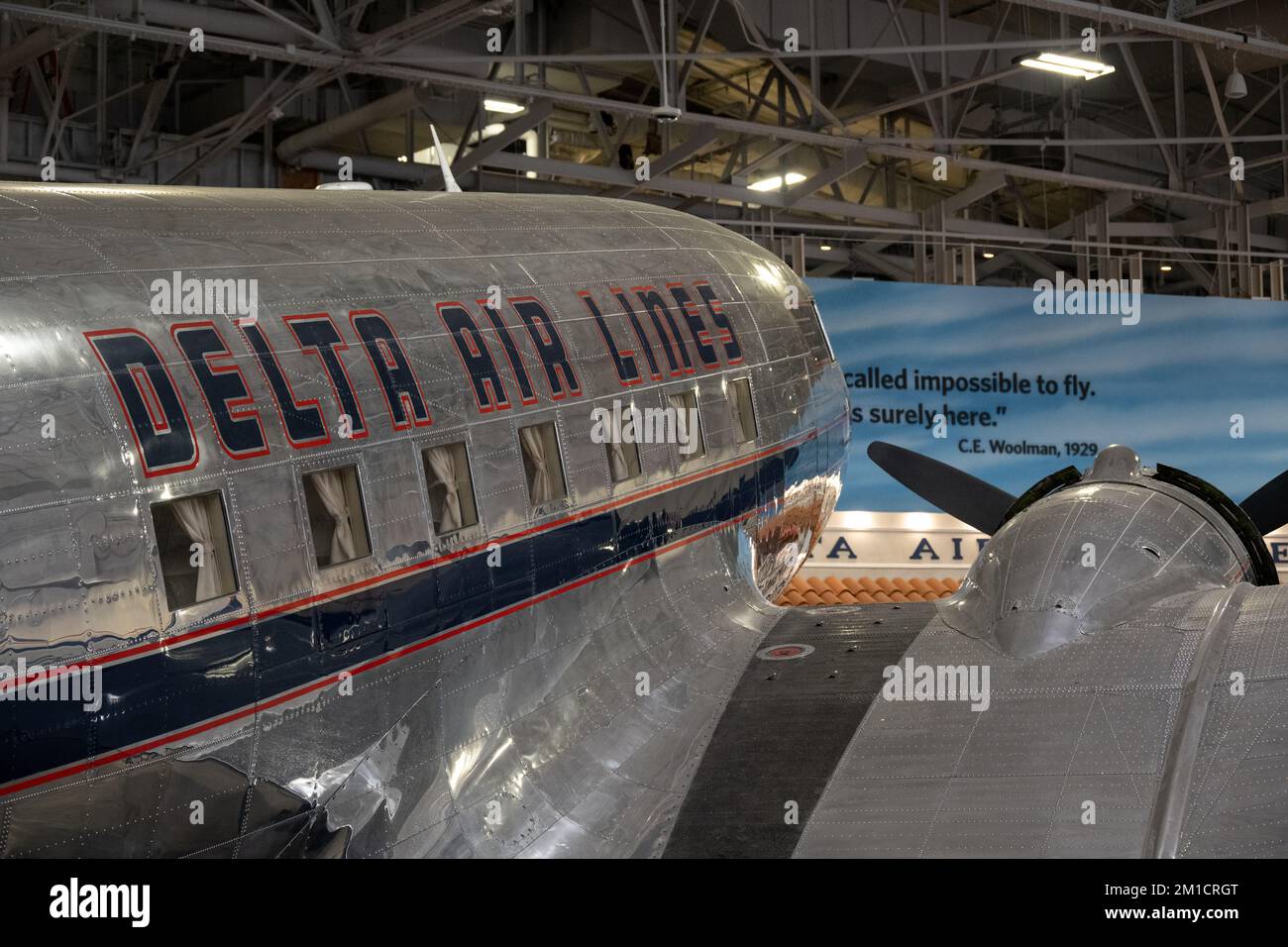 Ship 41 the first Douglas DC-3 to carry Delta passengers Stock Photo ...
