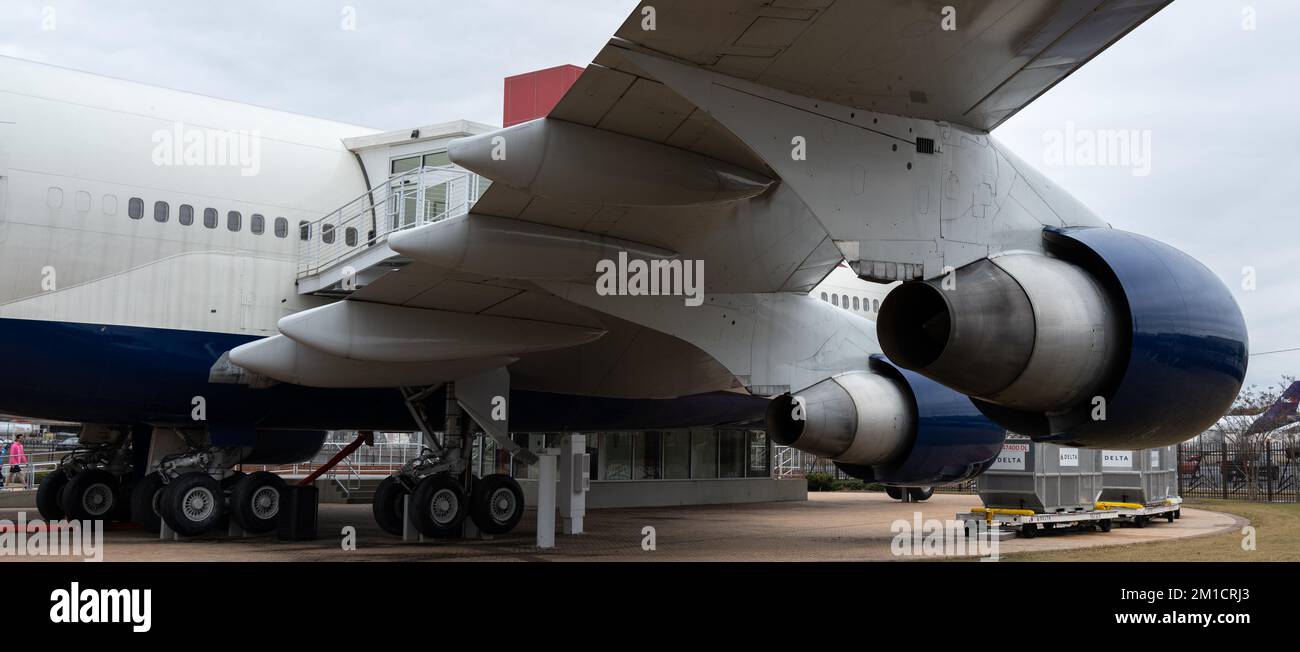 A Boeing 747 N661US on display at the Delta Flight Museum Stock Photo ...