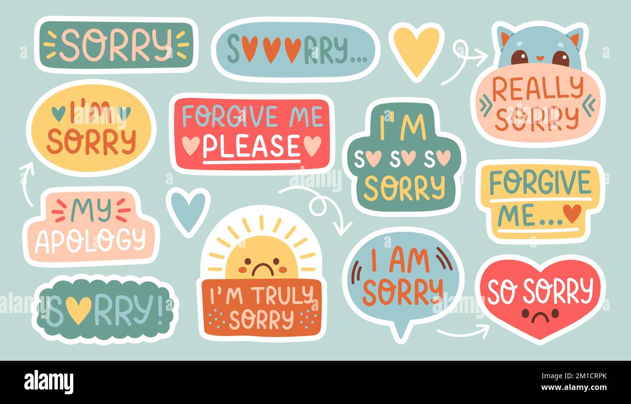 Really sorry Stock Vector Images - Alamy