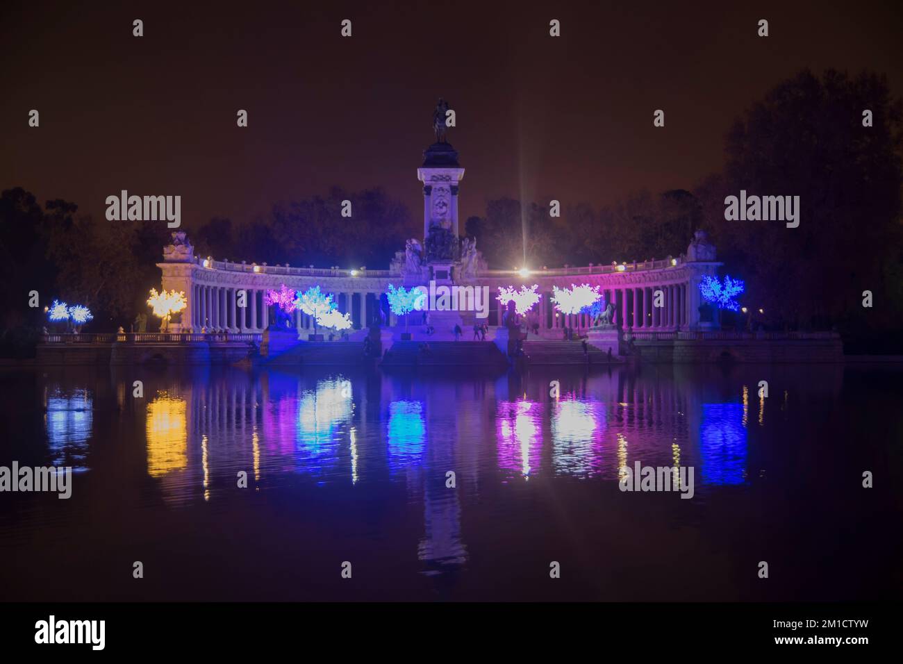 Christmas lights in the streets of the center of Madrid, Spain 2022 ...