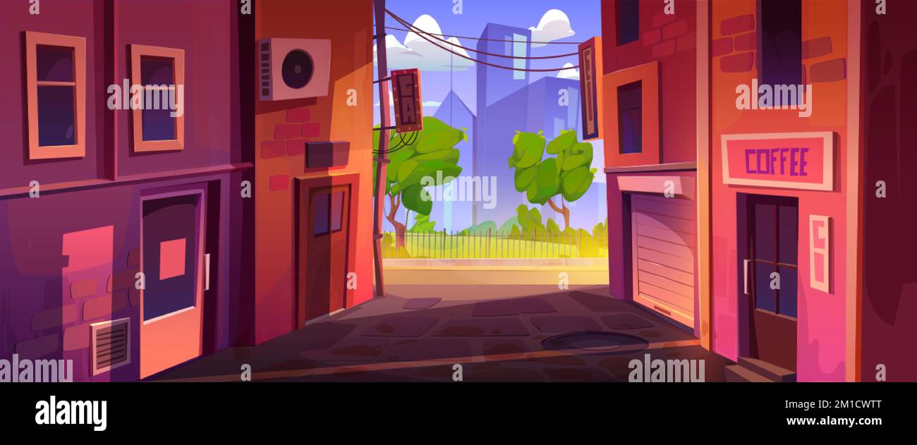 Backstreet vector vectors hi-res stock photography and images - Alamy