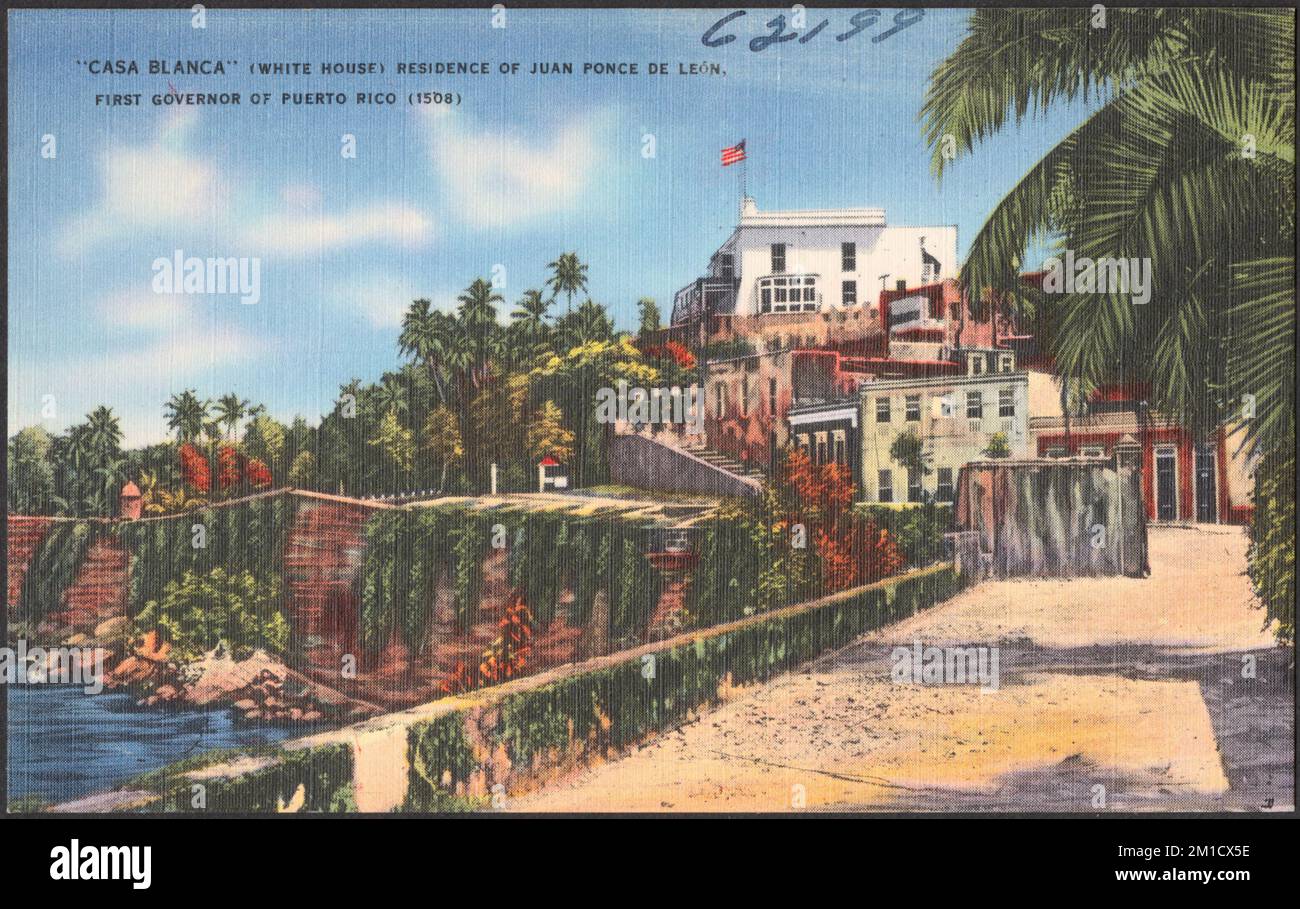 'Casa Blanca' (White House) residence of Juan Ponce de León, first ...