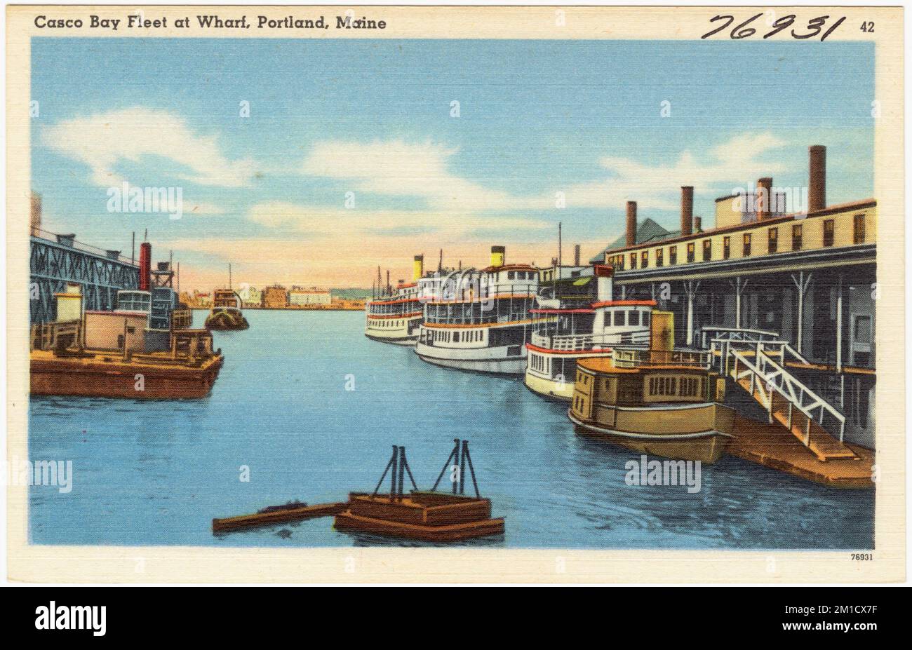 Casco Bay Fleet at wharf, Portland, Maine , Piers & wharves, Boats ...