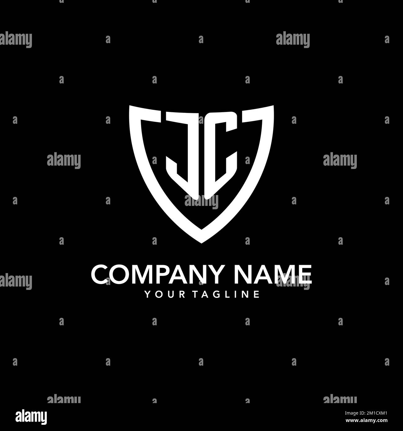 JC monogram initial logo with clean modern shield icon design inspiration Stock Vector Image ...