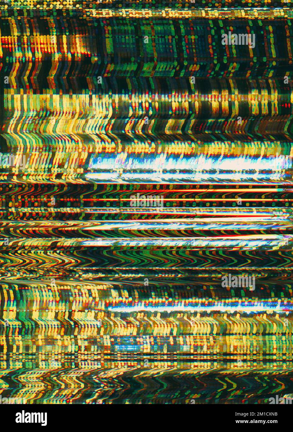 Glitch overlay Distorted display Multicolor gradient Stock Photo - Alamy