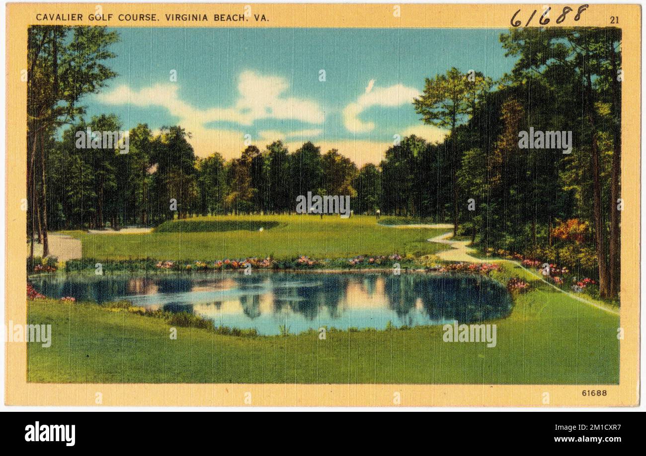 Cavalier Golf Course, Virginia Beach, VA. , Tichnor Brothers Collection ...