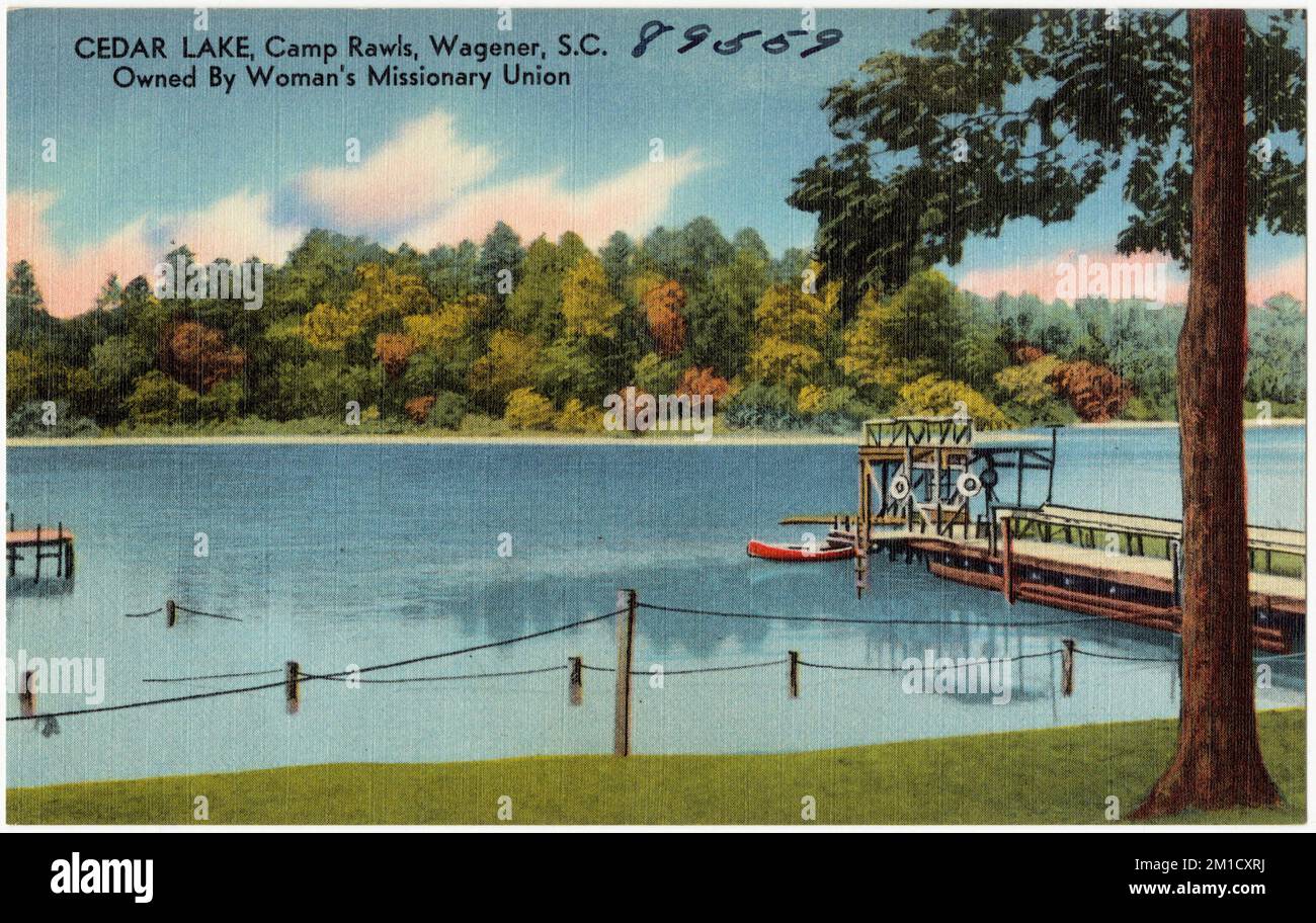 Cedar Lake, Camp Rawls, Wagener, S. C., owned by Woman's Missionary ...