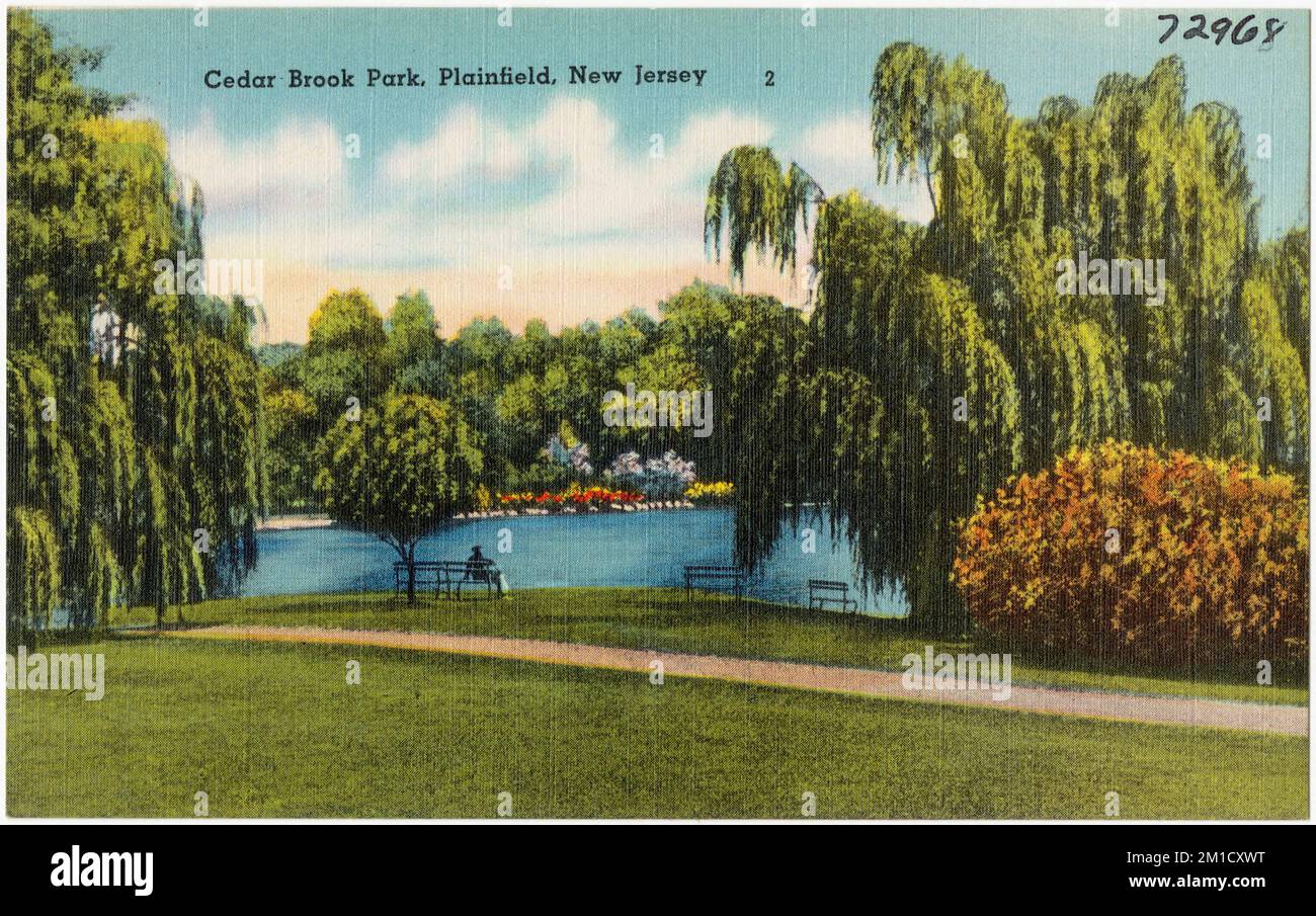Cedar Brook Park, Plainfield, New Jersey , Parks, Tichnor Brothers ...