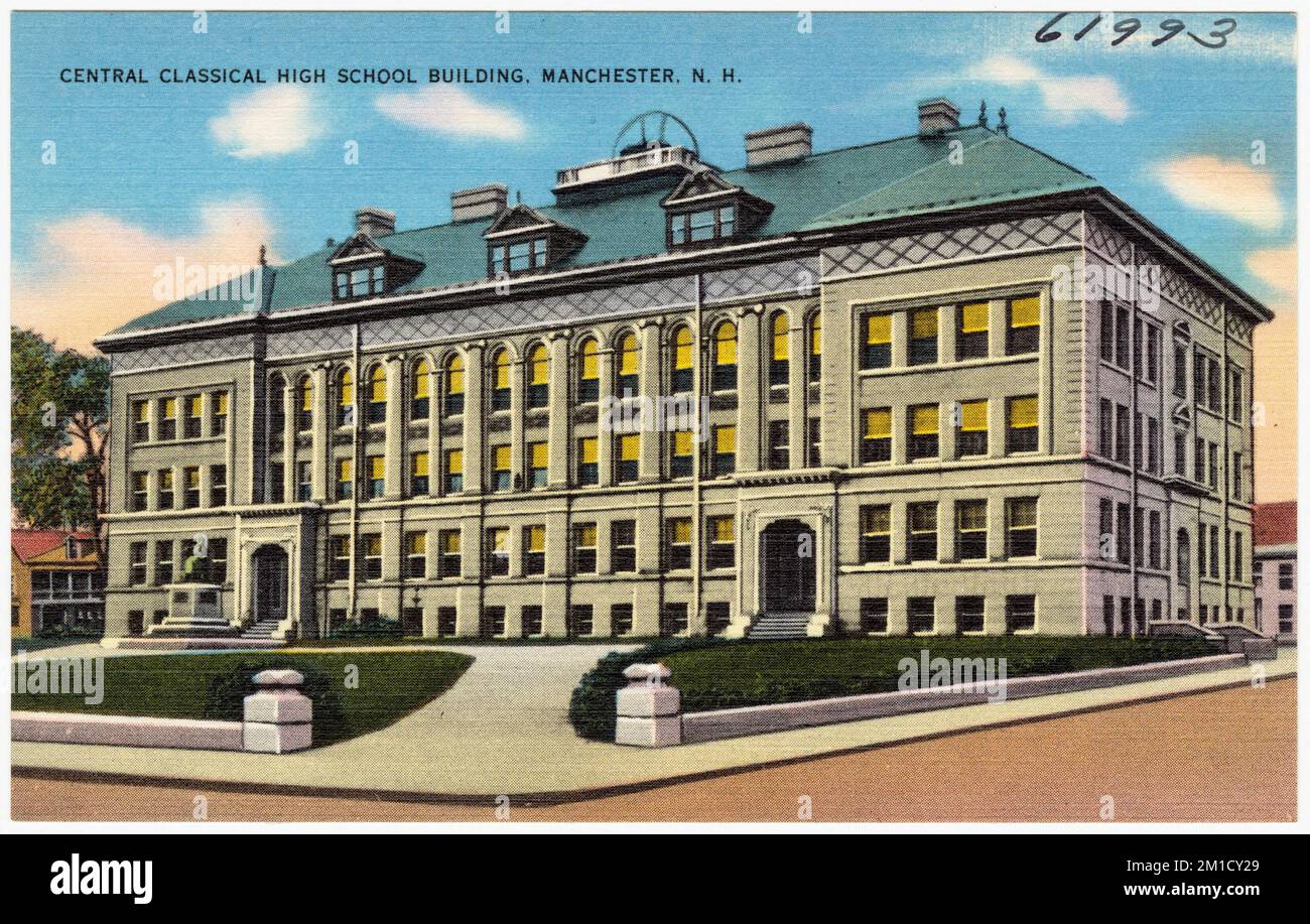 Central Classical High School Building, Manchester, N.H. , Schools ...