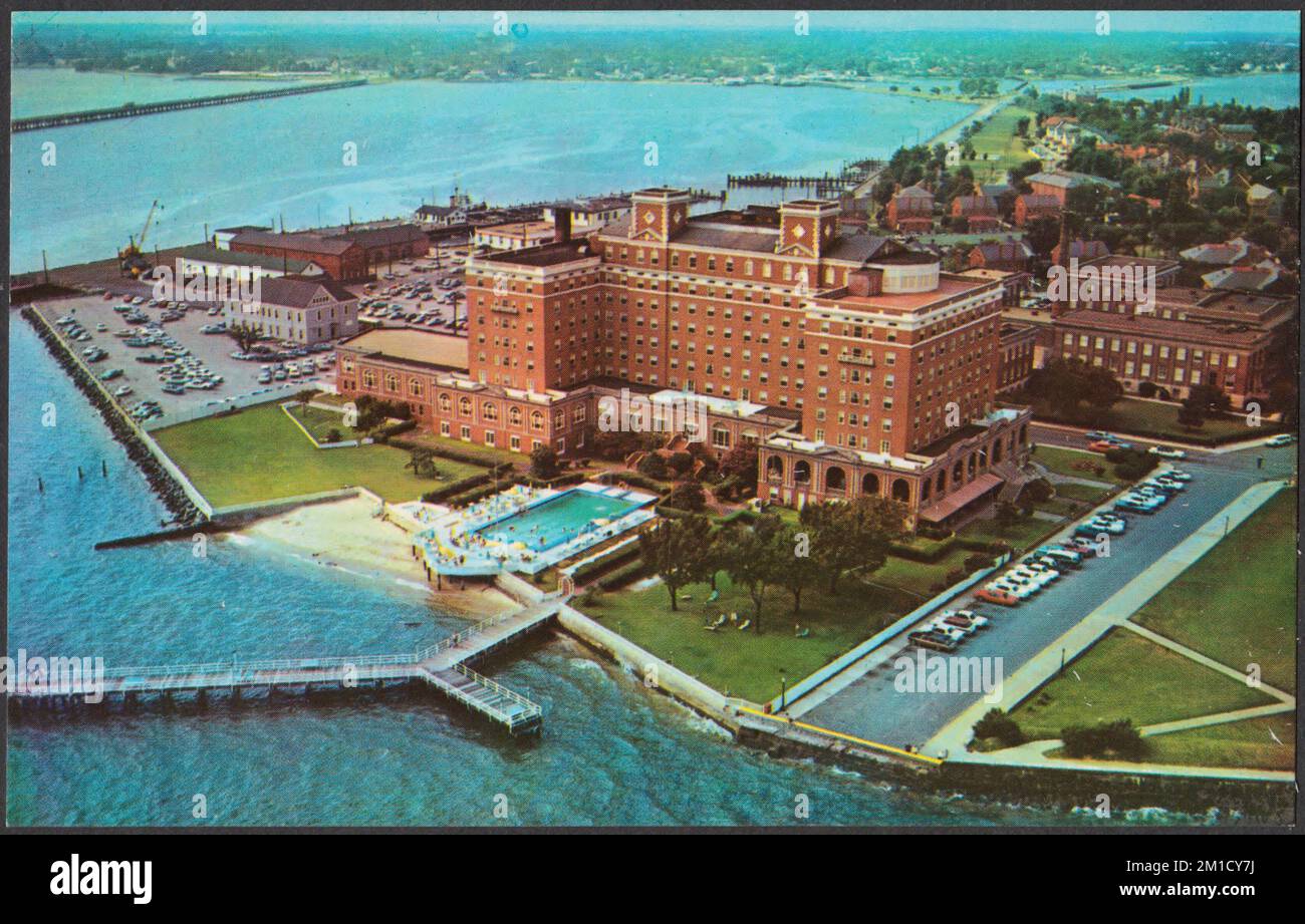 The Chamberlin Hotel, Fort Monroe, Virginia , Hotels, Tichnor Brothers ...