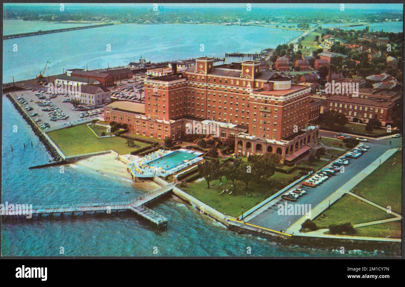 The Chamberlin Hotel, Fort Monroe, Virginia , Hotels, Tichnor Brothers ...