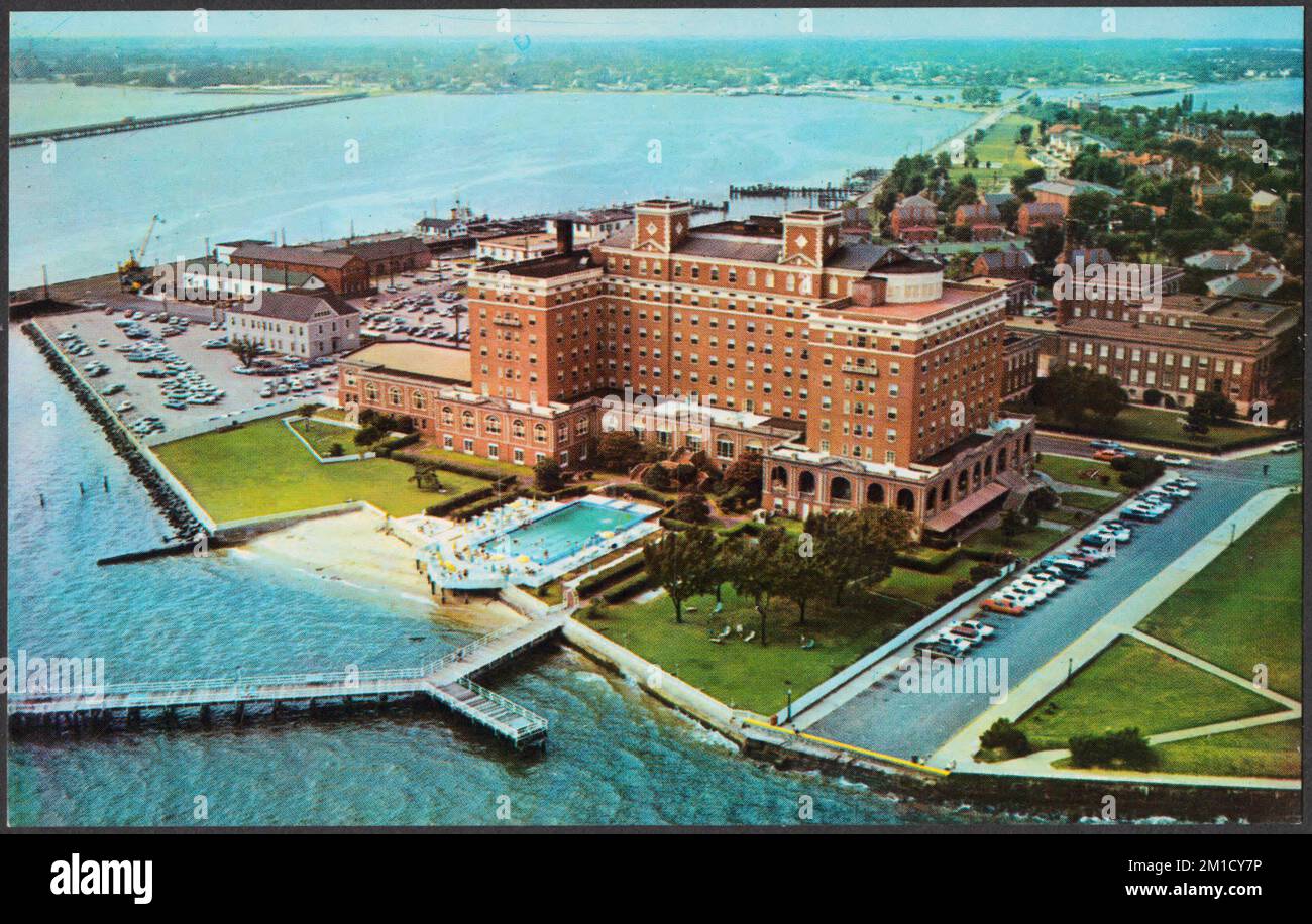 The Chamberlin Hotel, Fort Monroe, Virginia , Hotels, Tichnor Brothers ...