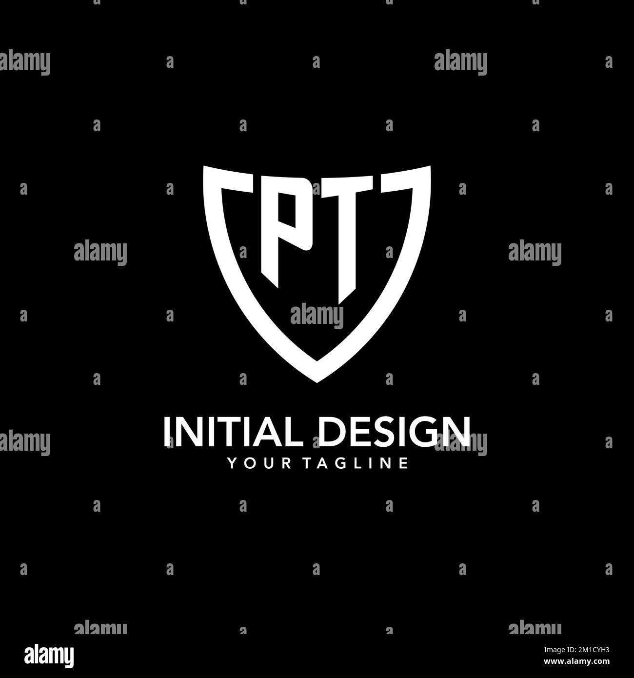 Initial pt logo Stock Vector Images - Alamy