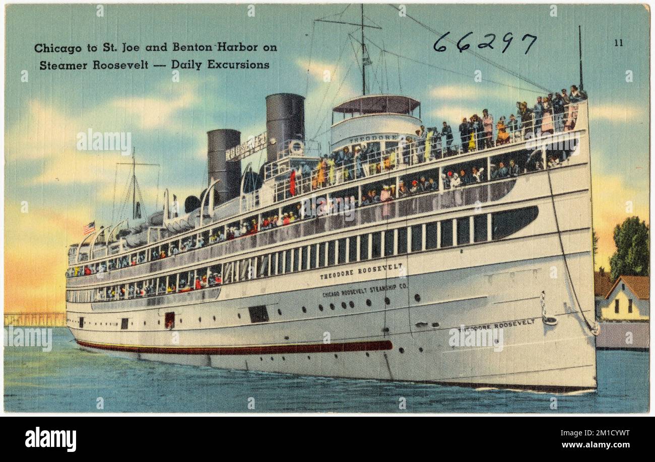 Chicago to St. Joe and Benton Harbor on Steamer Roosevelt -- daily ...