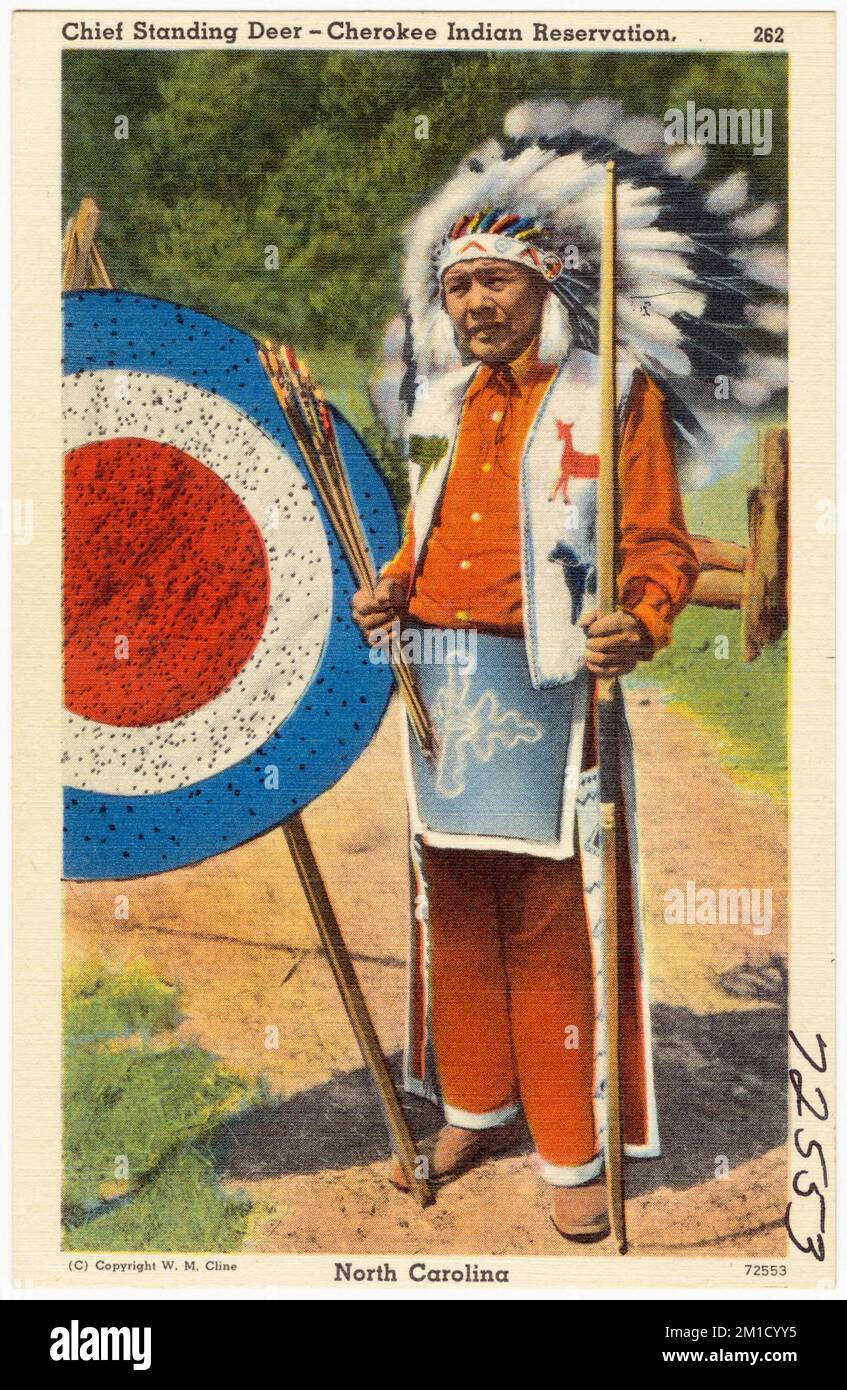 Chief Standing Deer - Cherokee Indian Reservation, North Carolina ...