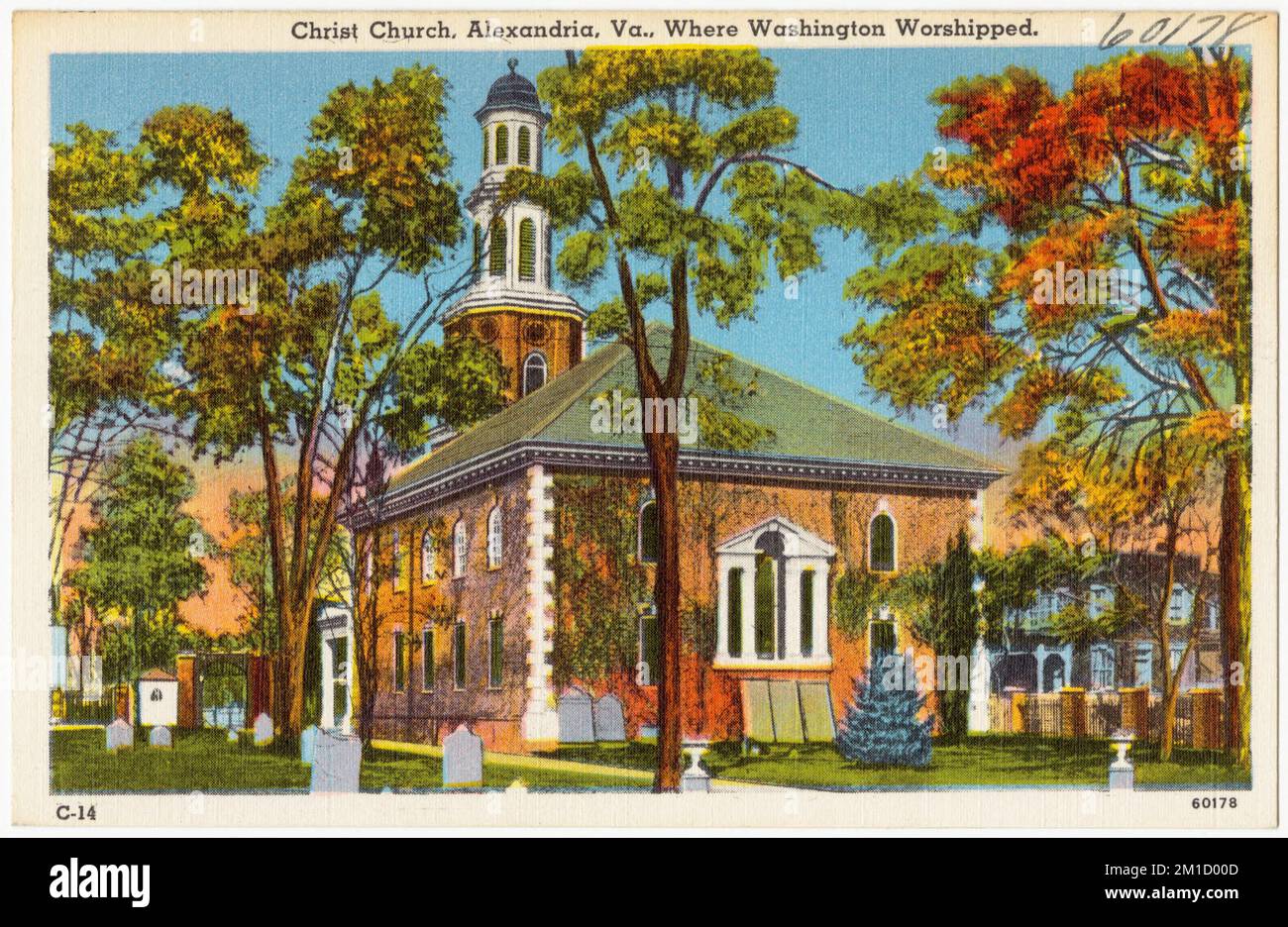 Christ Church, Alexandria, Va., where Washington worshipped. , Churches, Tichnor Brothers ...