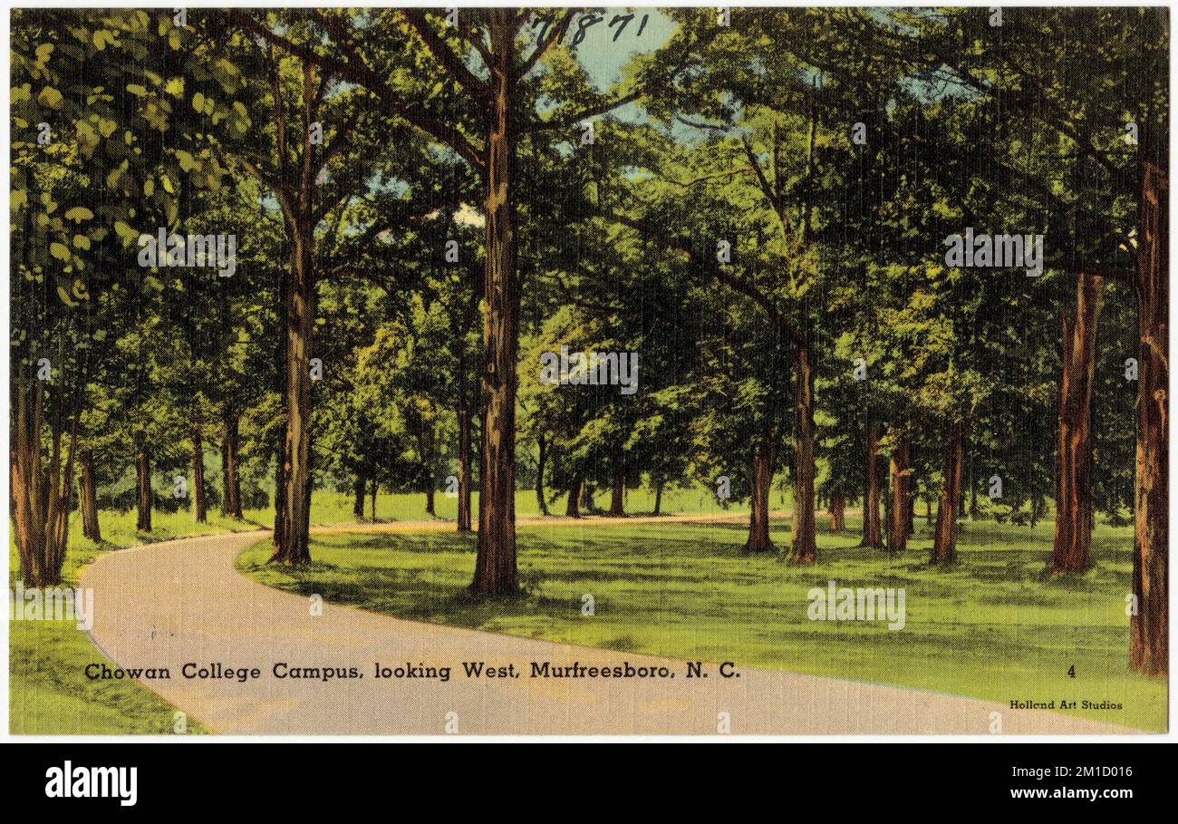 Chowan College Campus, looking west, Murfreesboro, N. C. , Universities ...