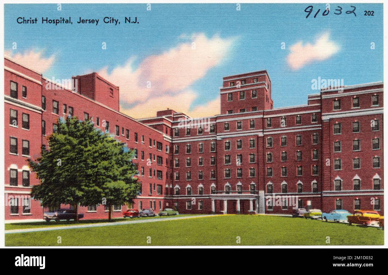 Christ Hospital, Jersey City, N.J. , Hospitals, Tichnor Brothers ...