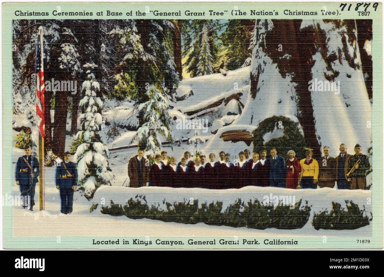 Christmas ceremonies at base of the 'General Grant Tree' (The nation's ...
