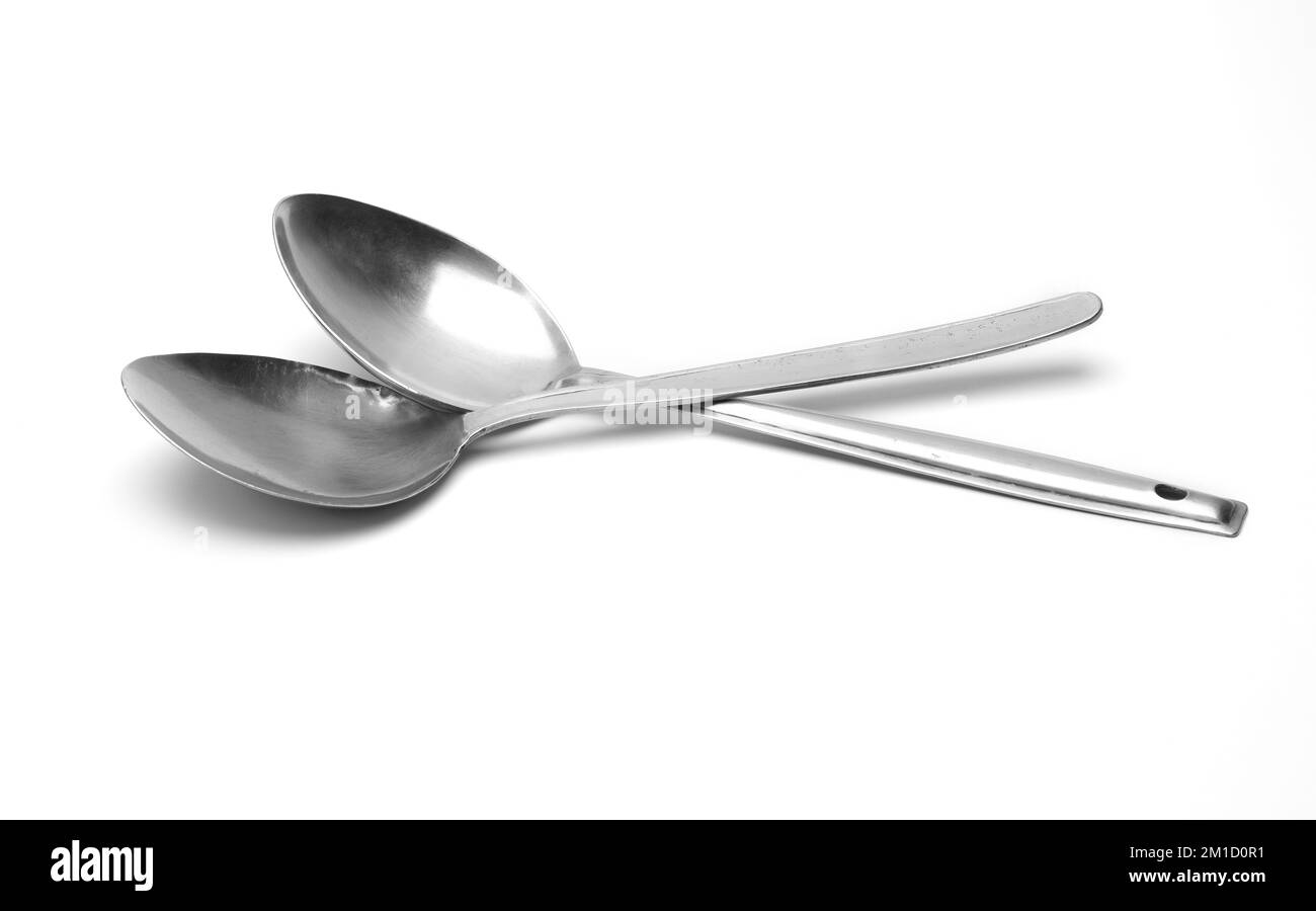 Antique silverware isolated Black and White Stock Photos & Images - Alamy