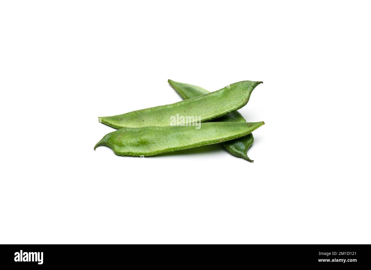 Organic common green bean vegetable on isolated white background Stock ...