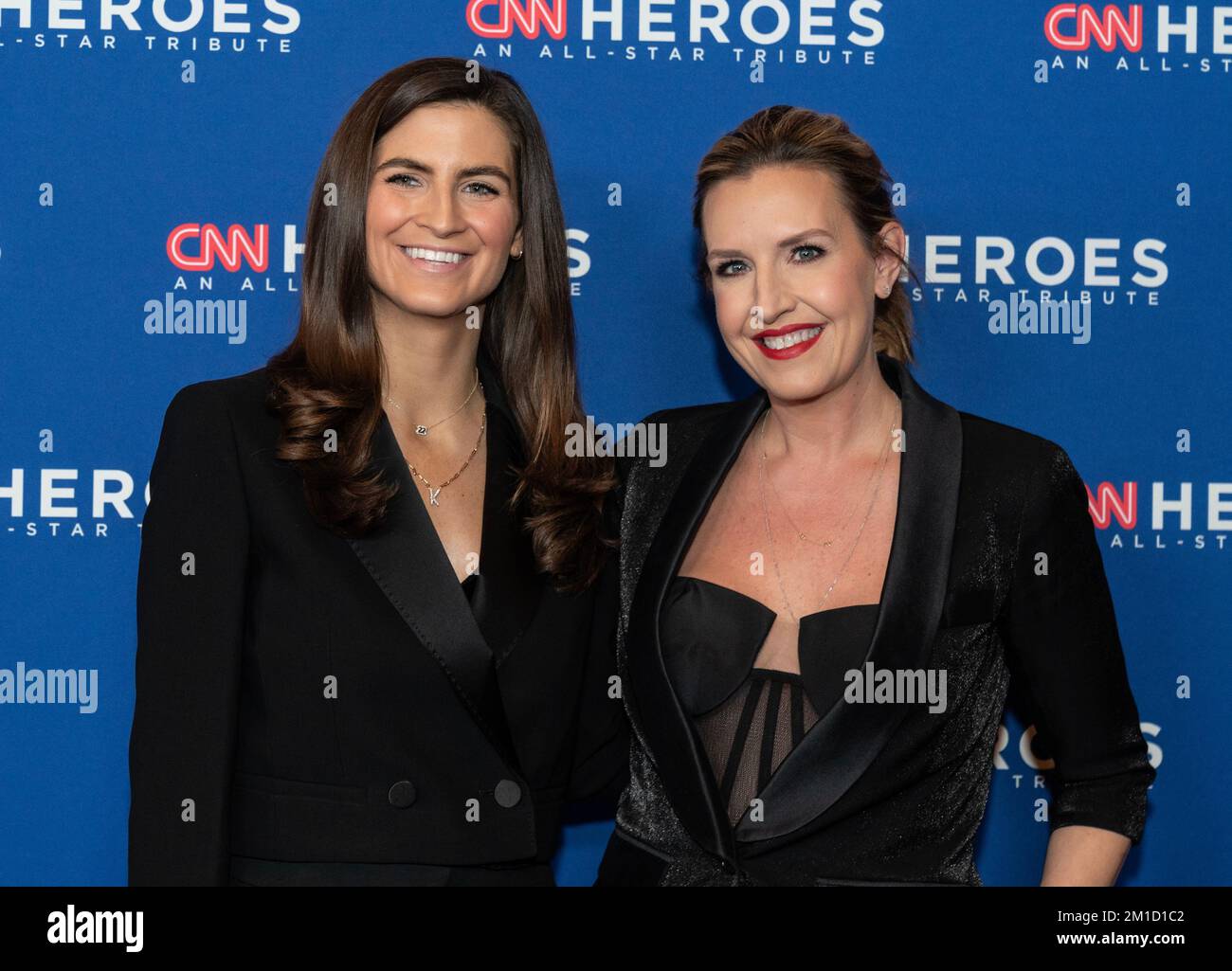 Kaitlan Collins and Poppy Harlow attend the 16th annual CNN Heroes: An All-Star Tribute at the ...