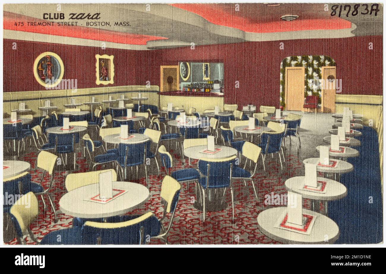 Club Zara, 475 Tremont St., Boston, Mass. , Nightclubs, Tichnor ...