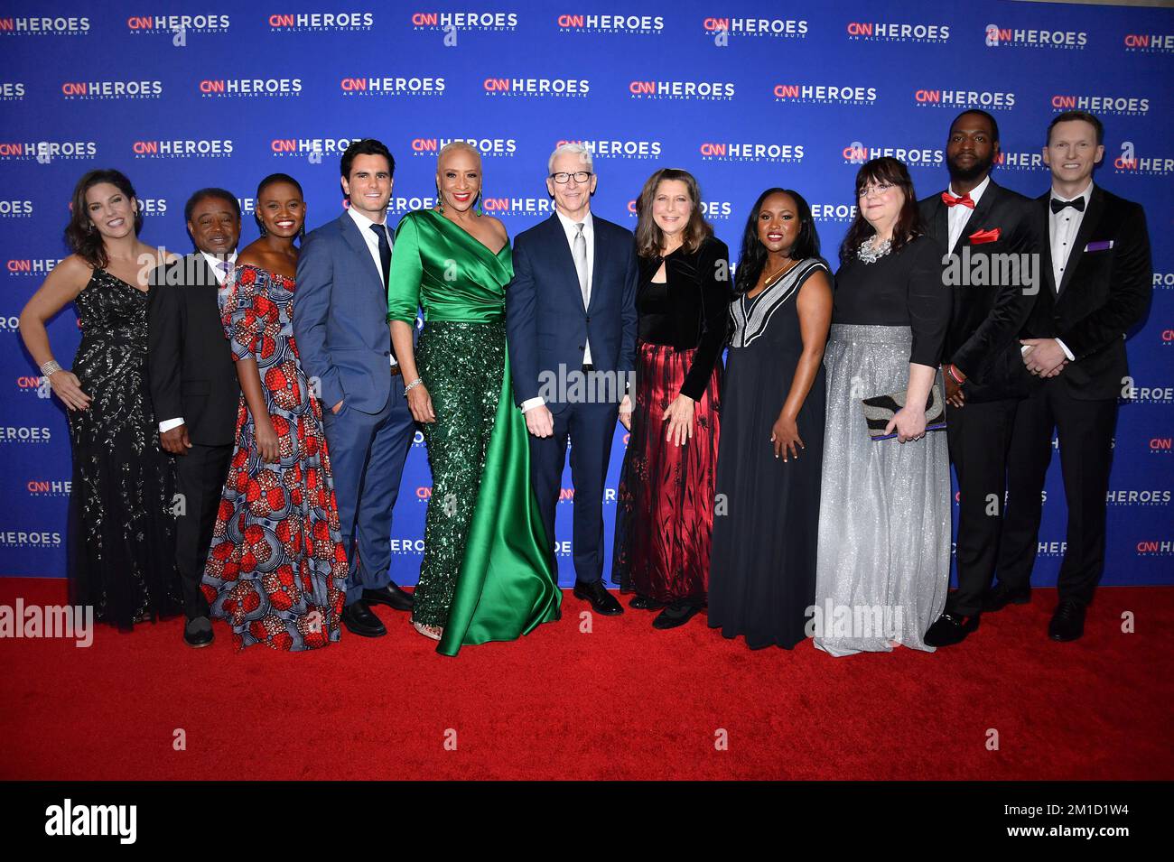 Anderson Cooper (C) and CNN Heroes Nora El-Khouri Spencer, Bobby Wilson ...