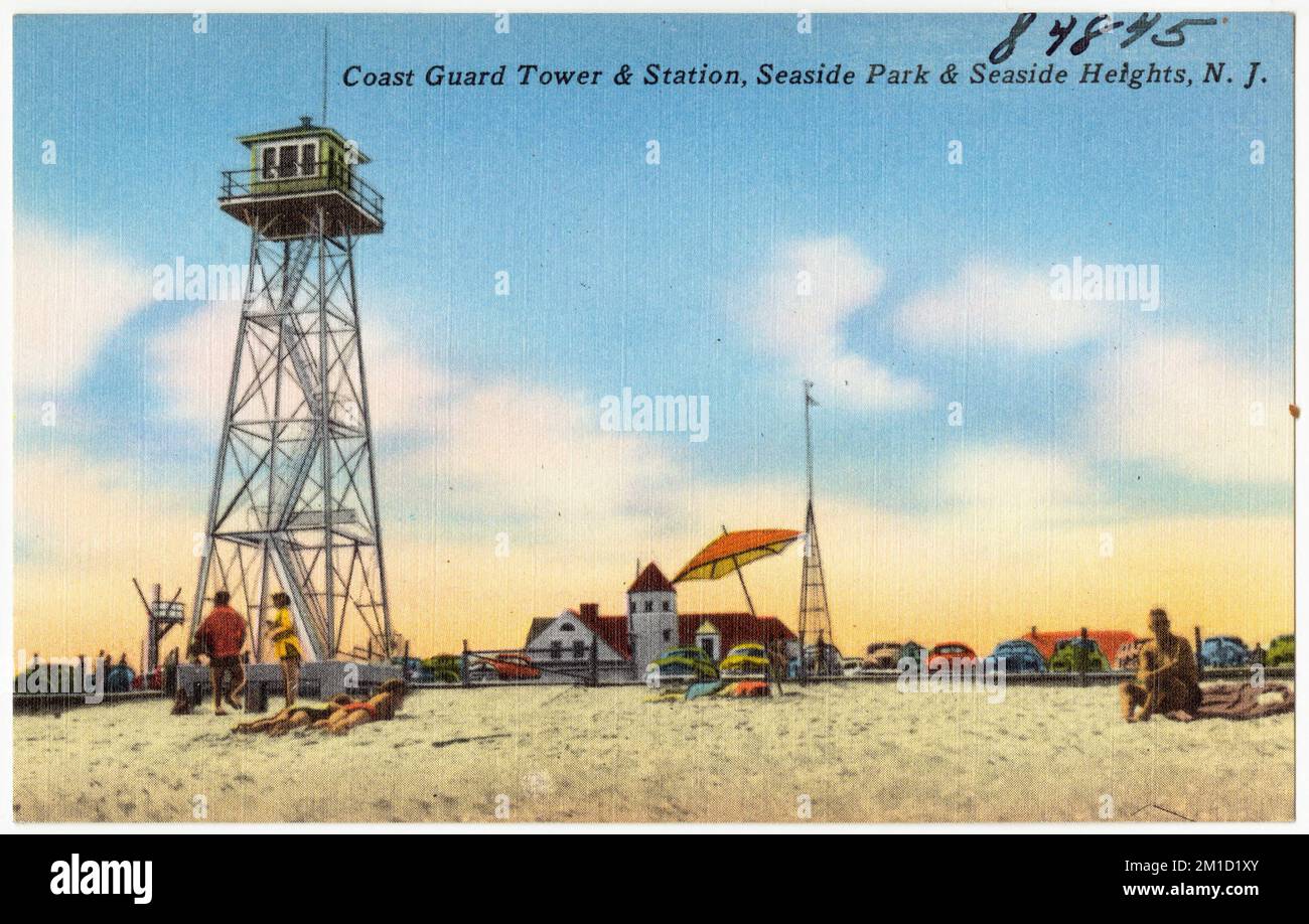 Coast Guard Tower & Station, Seaside Park & Seaside Heights, N. J ...