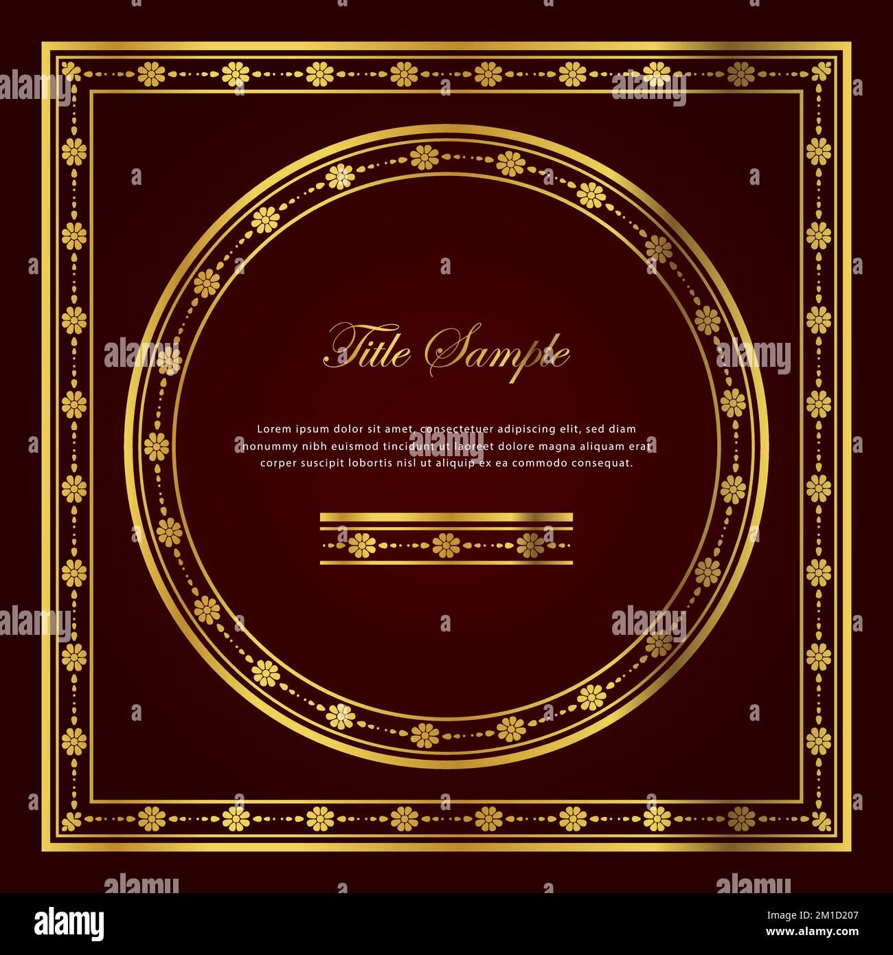 Luxury golden square and round frame set Stock Vector Image & Art - Alamy