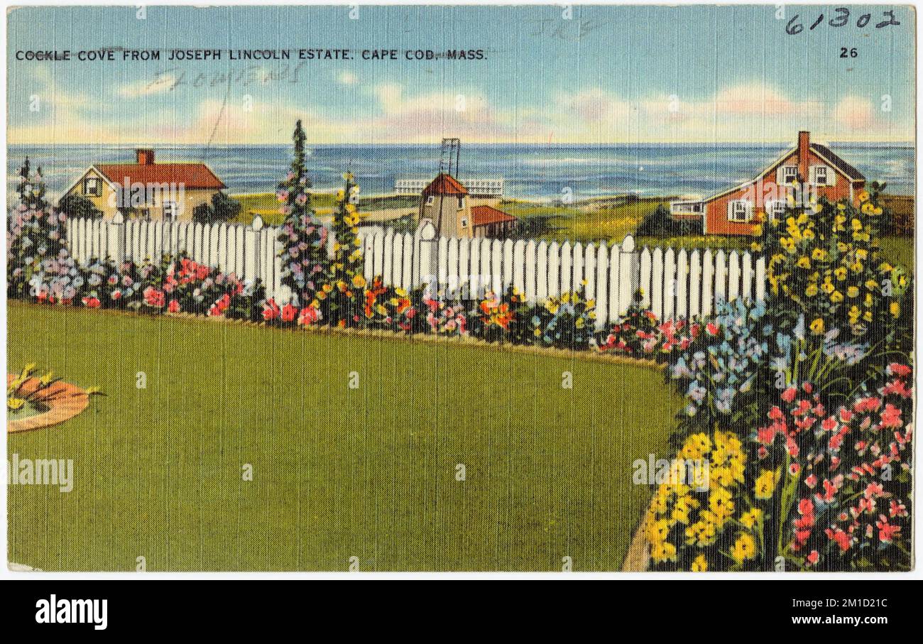 Cockle Cove from Joseph Lincoln Estate, Cape Cod, Mass. , Windmills ...