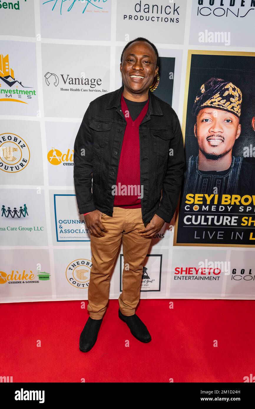 Los Angeles, USA. 11th Dec, 2022. Bayo Akinfemi attends Seyi Brown's ...