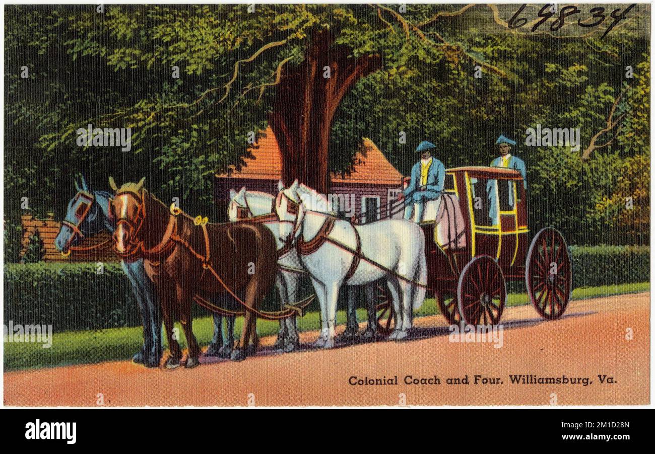 Coach and horses 18th century hi-res stock photography and images - Alamy