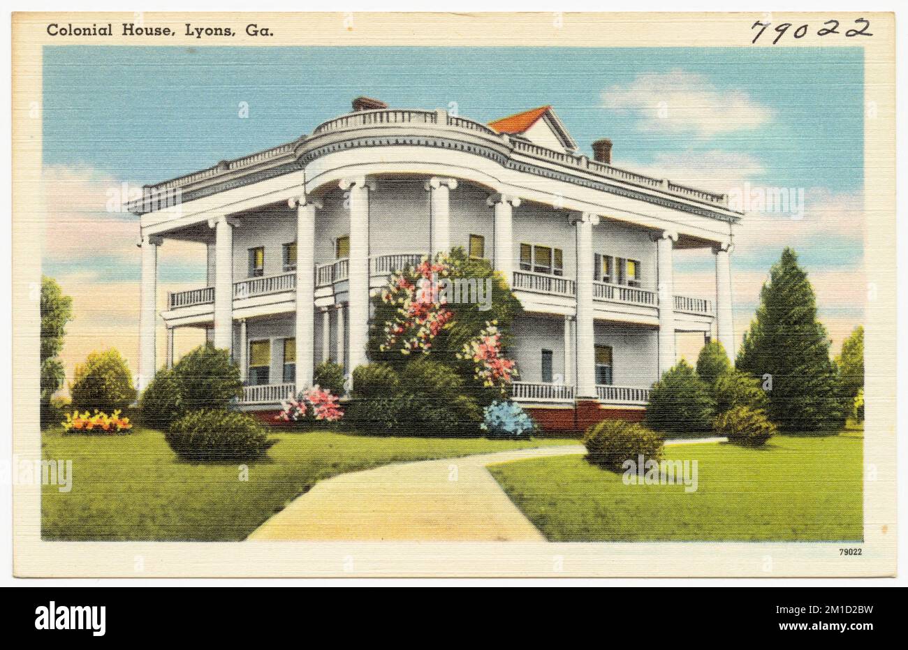 Colonial House, Lyons, Ga. , Houses, Tichnor Brothers Collection ...