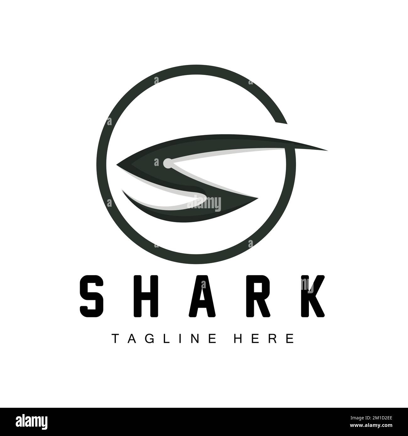 Shark Logo, Wild Fish Vector Illustration, Ocean Predator, Product ...