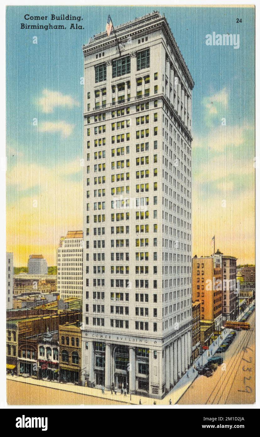 Comer Building, Birmingham, Ala. , Cities & towns, Tichnor Brothers ...