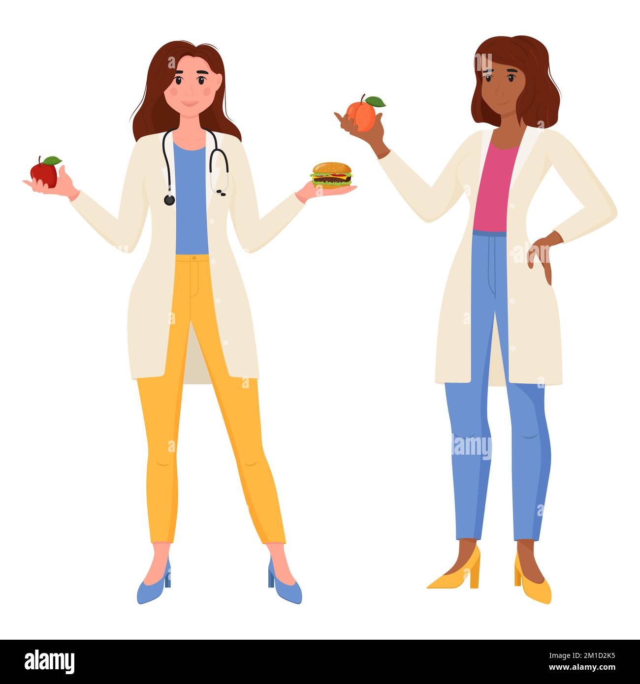 Woman Doctor Nutritionist A Female Nutritionist With Healthy And