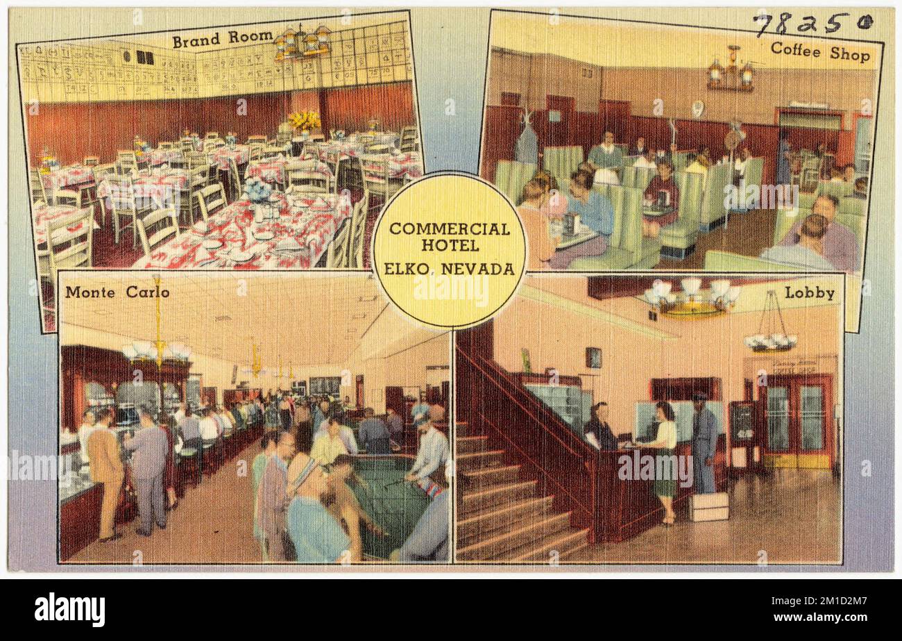 Commercial Hotel, Elko, Nevada , Hotels, Tichnor Brothers Collection ...