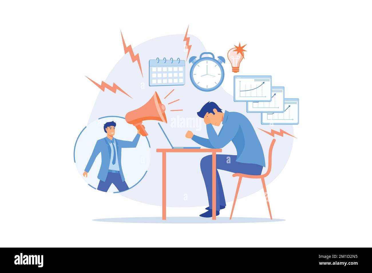 Exhausted frustrated Cut Out Stock Images & Pictures - Alamy