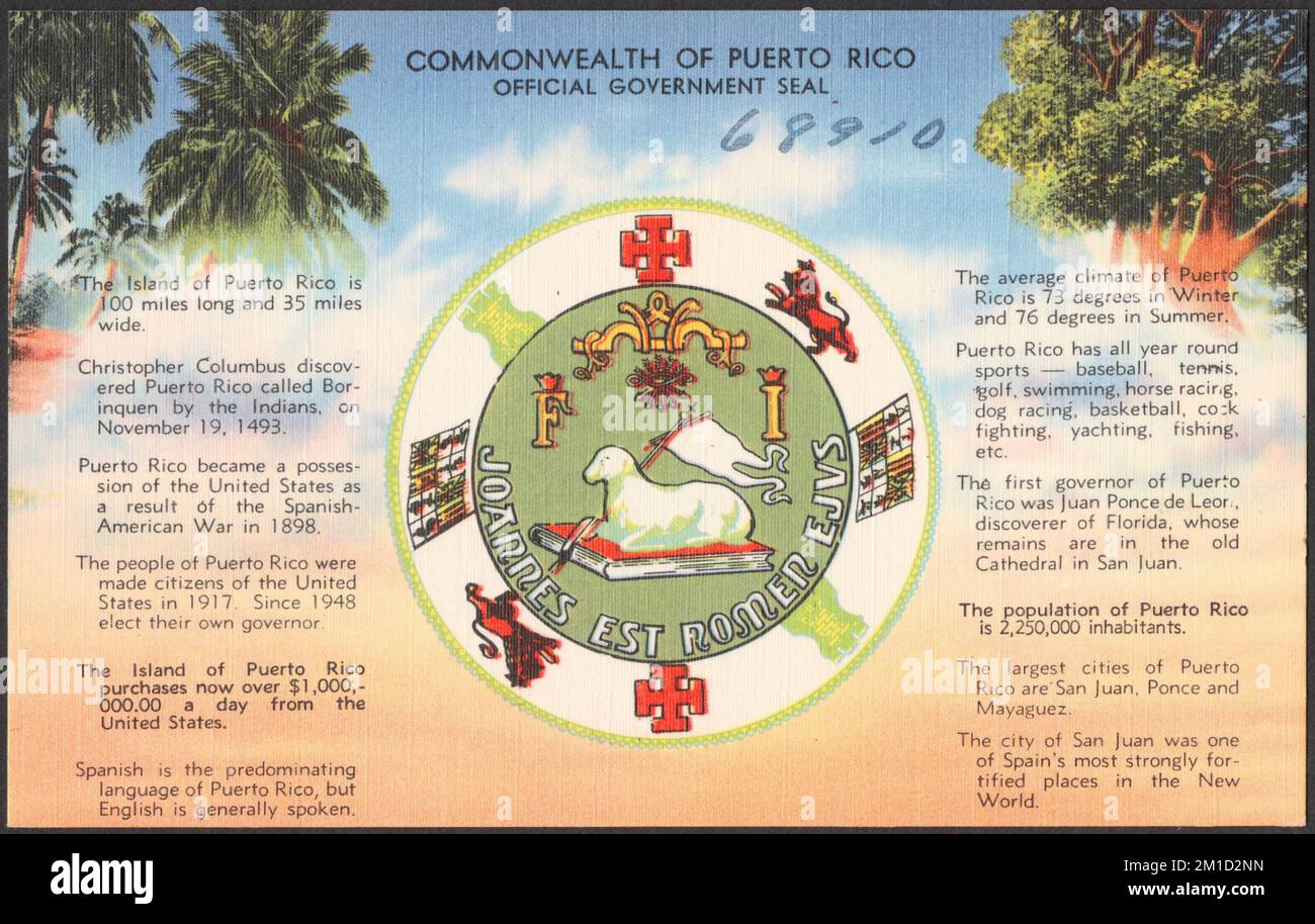 Commonwealth of Puerto Rico, official government seal , Seals Insignia ...